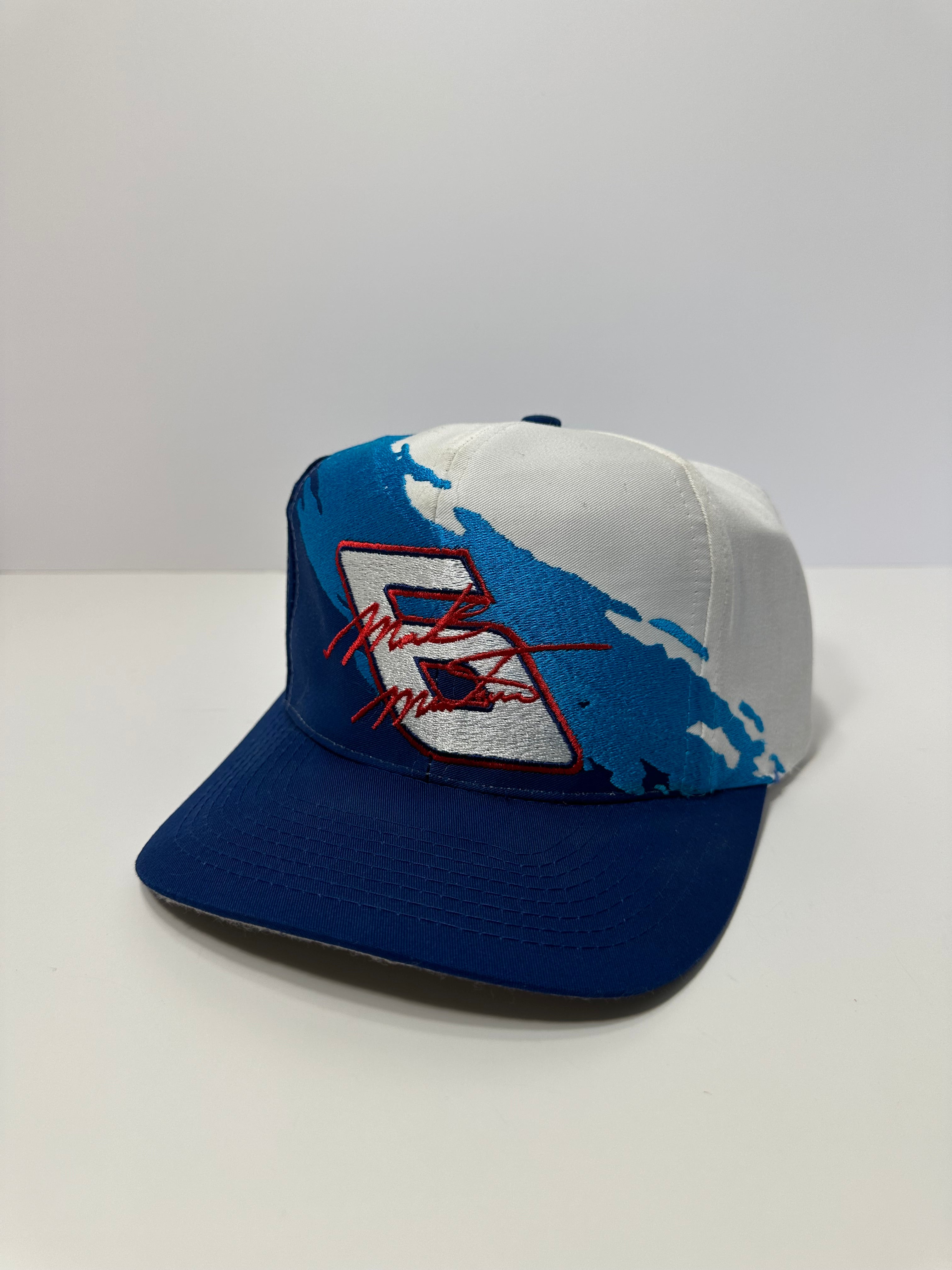 Vintage Mark Martin Logo Athletic Splash NASCAR 90s Snapback Hat ...